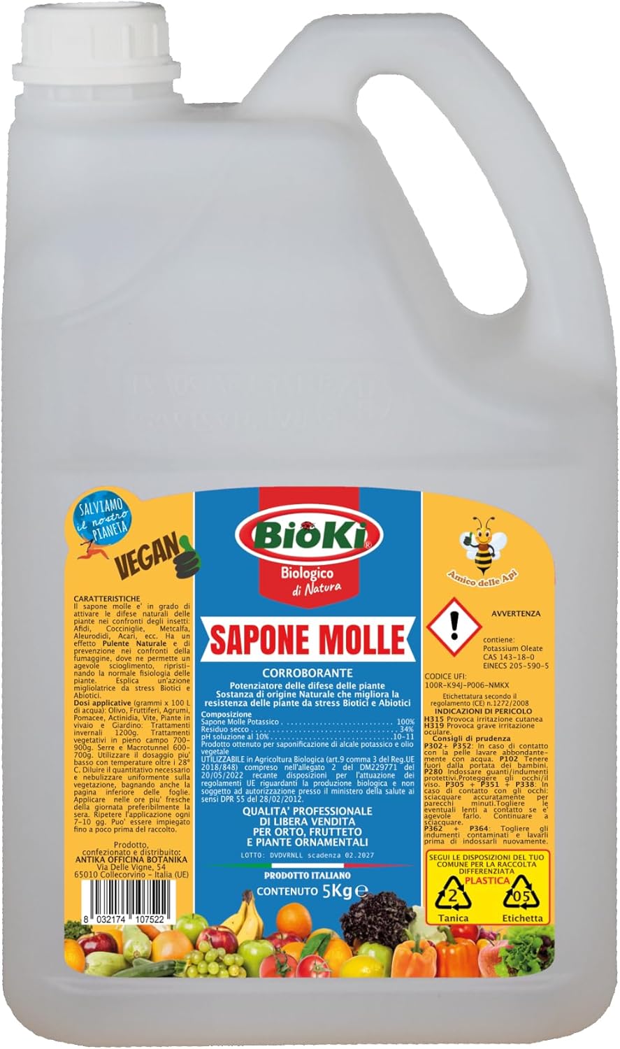 Sapone Molle Potassico Alta concentrazione e Efficacia in presenza di ...