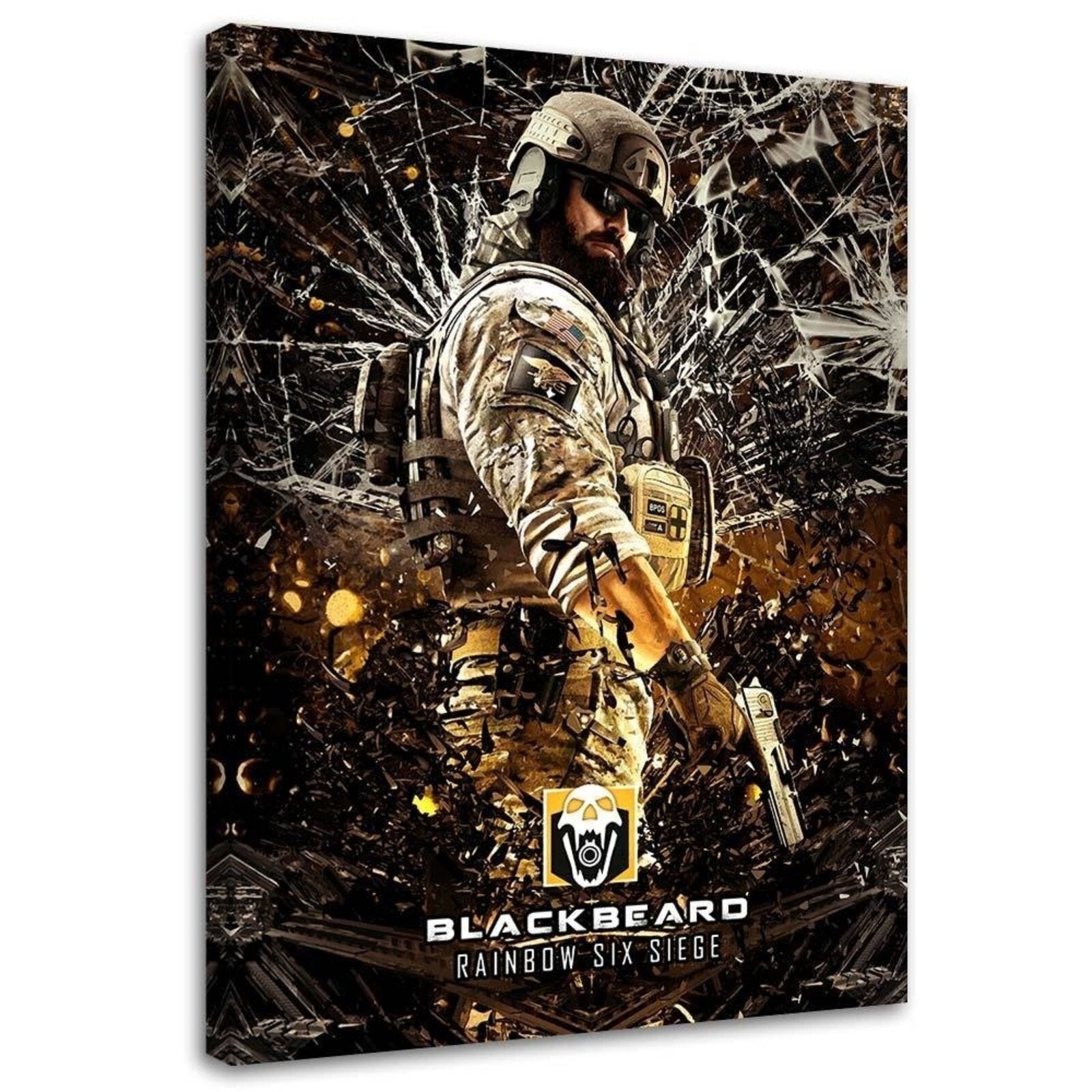 Tableau Rainbow Six Siege BlackBeard - 40 x 60 cm | Leroy Merlin