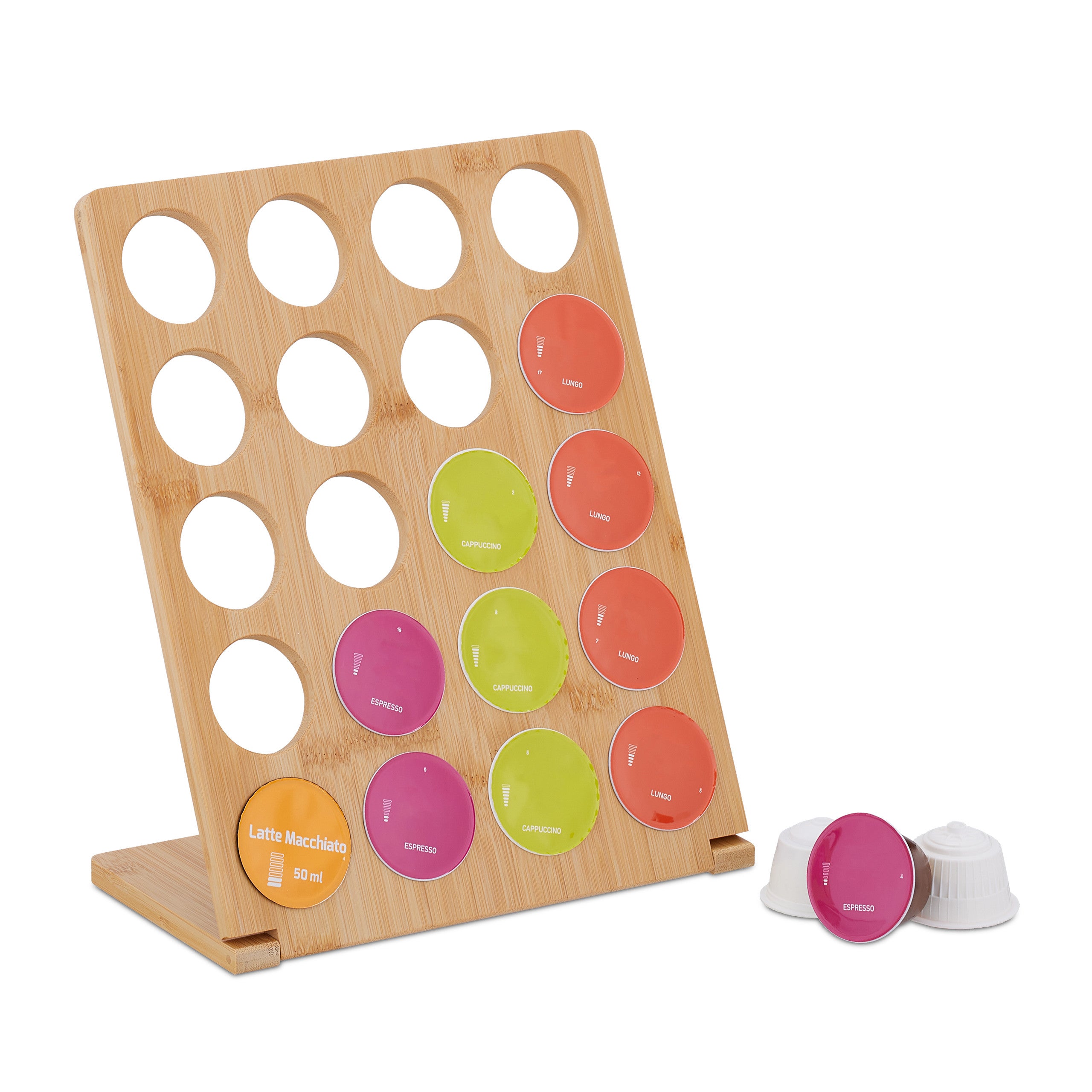 Relaxdays Range-capsules, support pour 20 dosettes, porte-dosettes ...