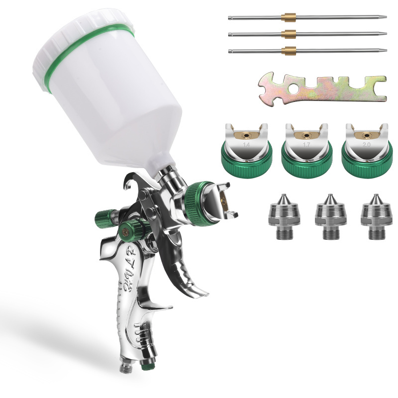 HVLP Spray Gun Power Supply ,3 Nozzles 1,4mm 1,7mm 2,0mm,Cup 600ml ...