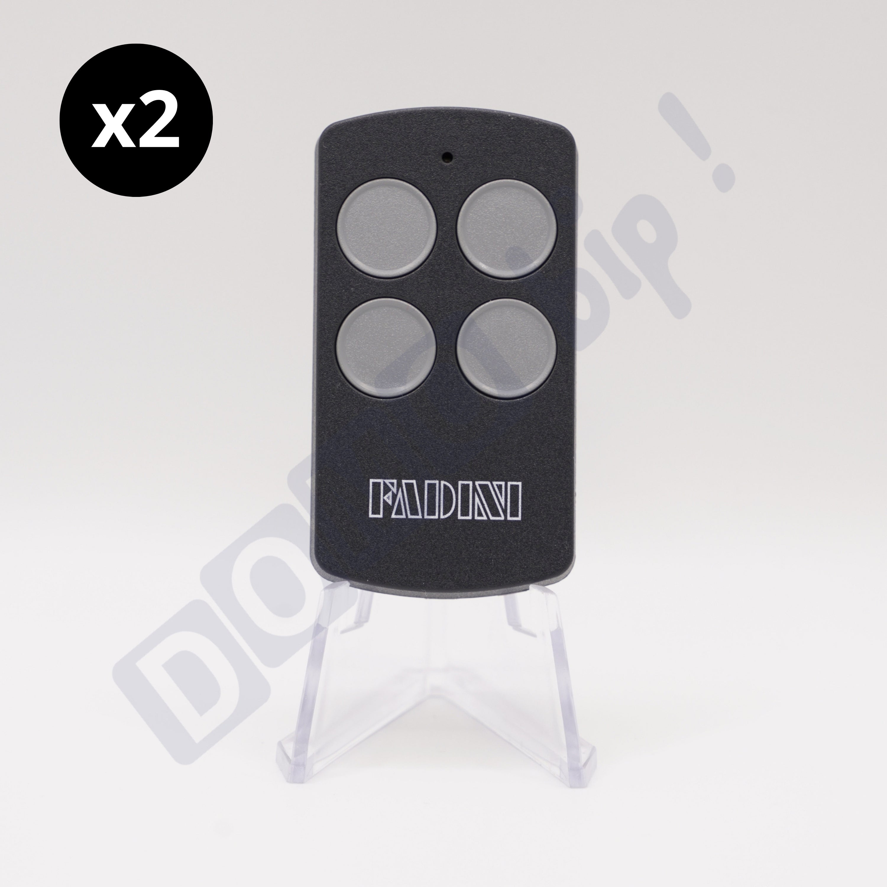 Lot de 2 Télécommandes Fadini VIX 53 Grises - 4 Canaux - 868,19 MHz ...