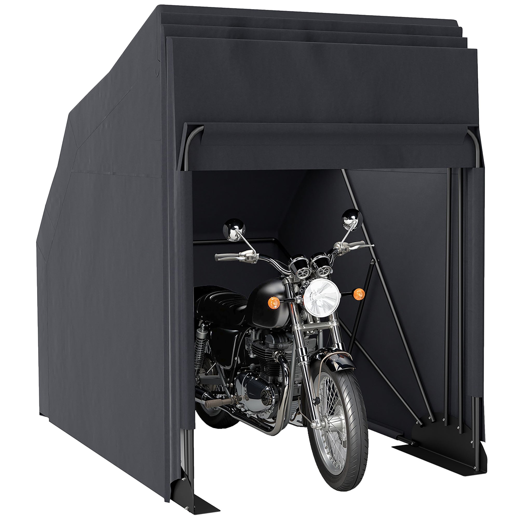 Abri moto extérieur, tente moto, bâche de protection en tissu Oxford, 2 ...
