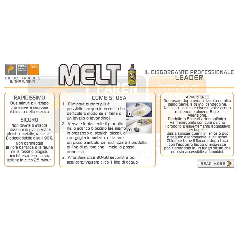 Disgorgante liquido melt ml.750 | Leroy Merlin