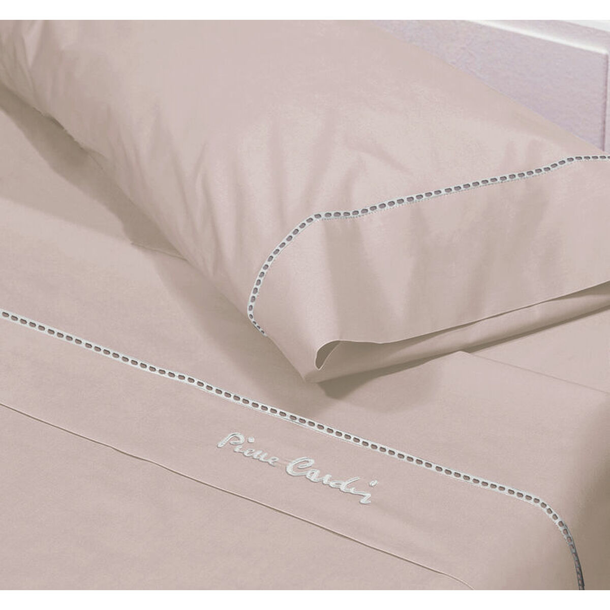 Jeu de draps Pierre Cardin ARCADIA Rose Lit 1 persone | Leroy Merlin