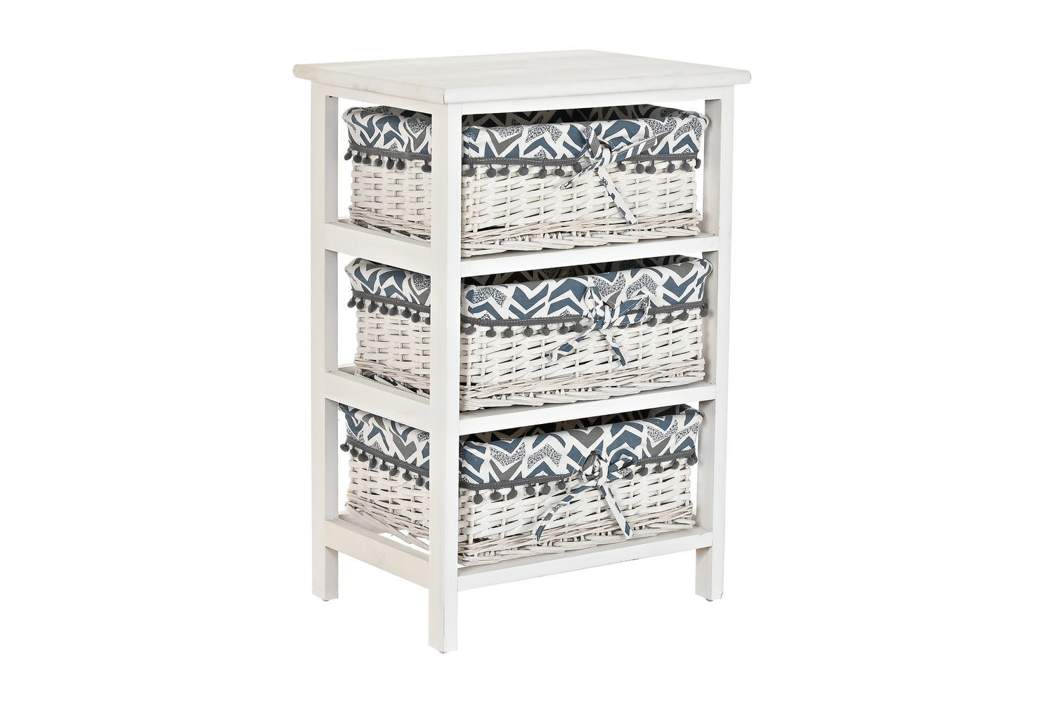 Commode en osier Paulownia 40x29x59 3 tiroirs | Leroy Merlin