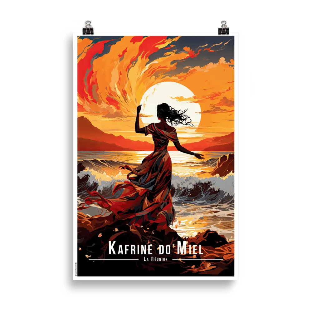 Affiche de La Réunion - Kafrine Do Miel l.61 x H.91 cm - UNIVILE ...