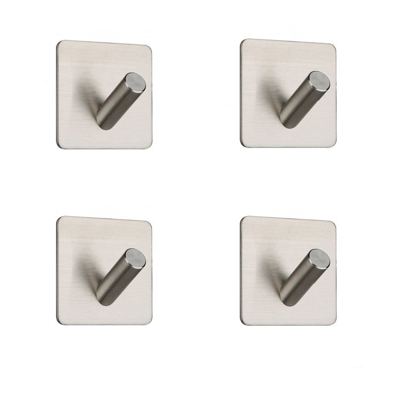 Crochets adhésifs invisibles, crochets muraux carrés en acier ...