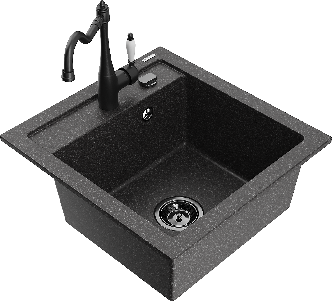 Mexen Vito lavello in granito a 1 vasca con miscelatore da cucina Carla ...