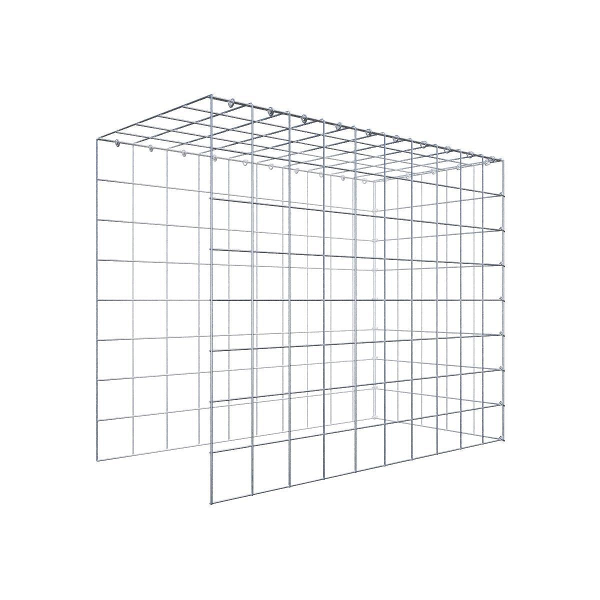 Gabión para montar en altura y longitud 100 cm x 80 cm x 50 cm (L x H x ...