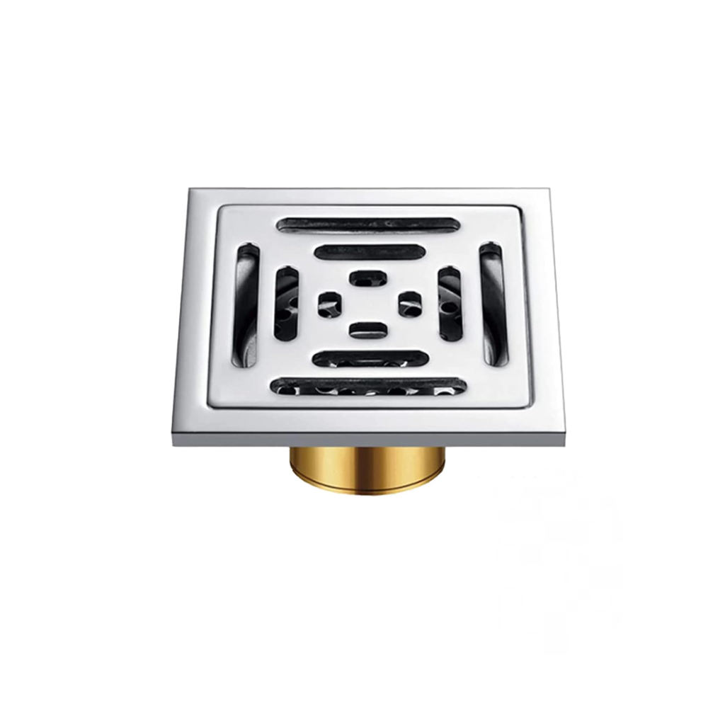 Siphon de sol carré, siphon de sol désodorisant en acier inoxydable ...