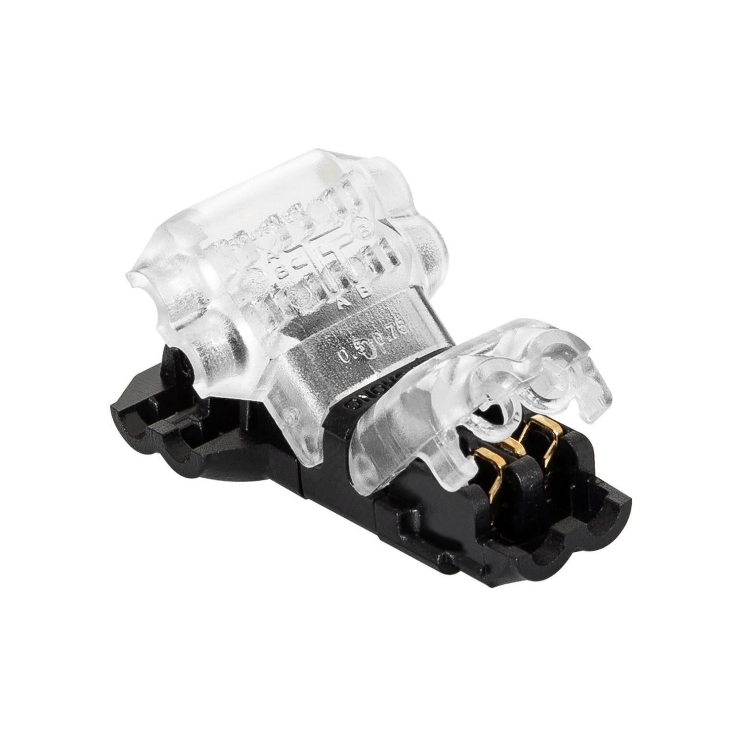 Ledkia Conector Tipo T de 2 Polos de Cable No Pelado de 0.5mm para Tira ...