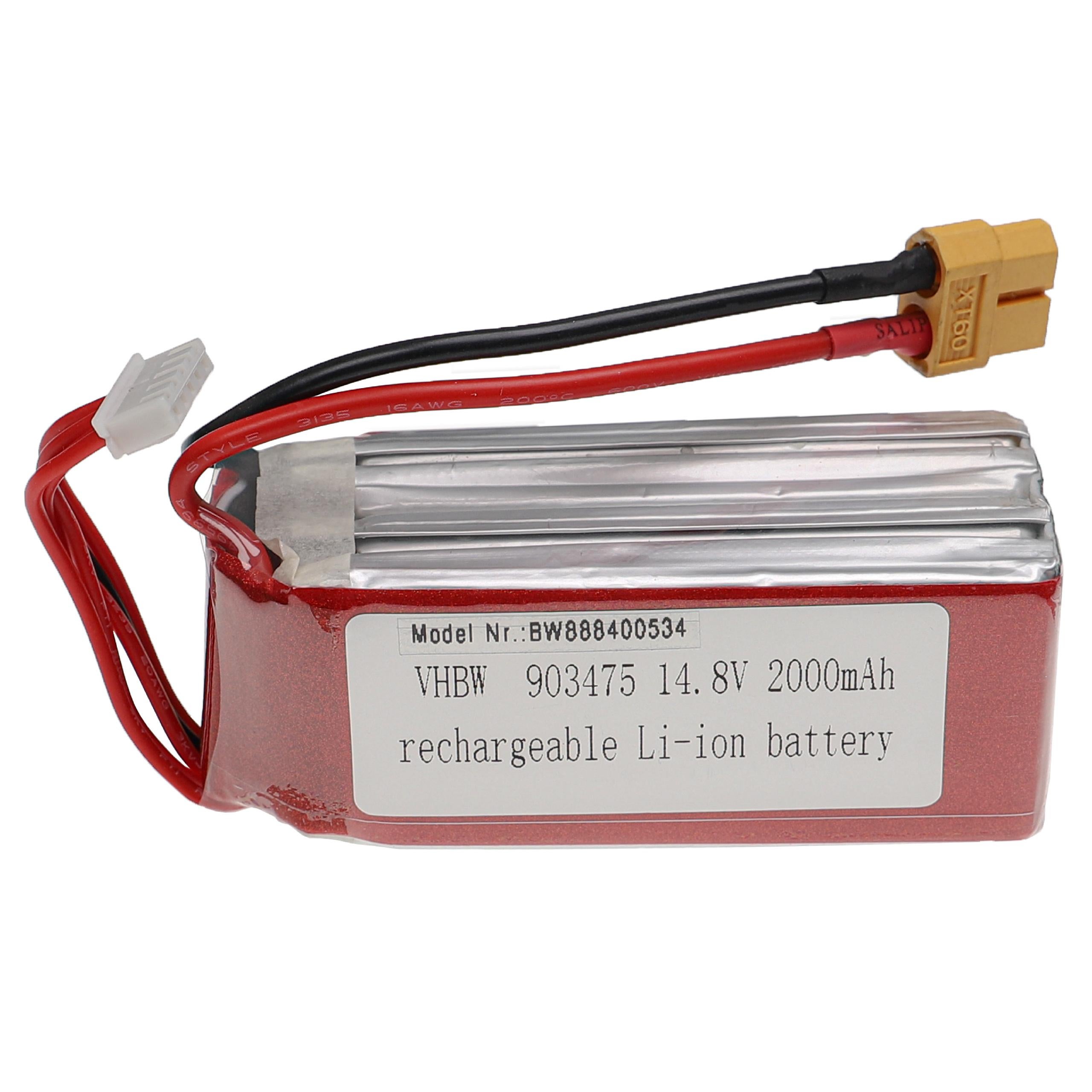 Vhbw Batería recargable compatible con XT60 clavija (m) para modelismo ...