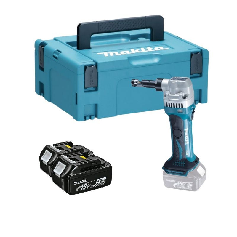 Grignoteuse 18 V Li-Ion (2x4.0 Ah) en coffret MAKPAC - MAKITA DJN161RMJ ...