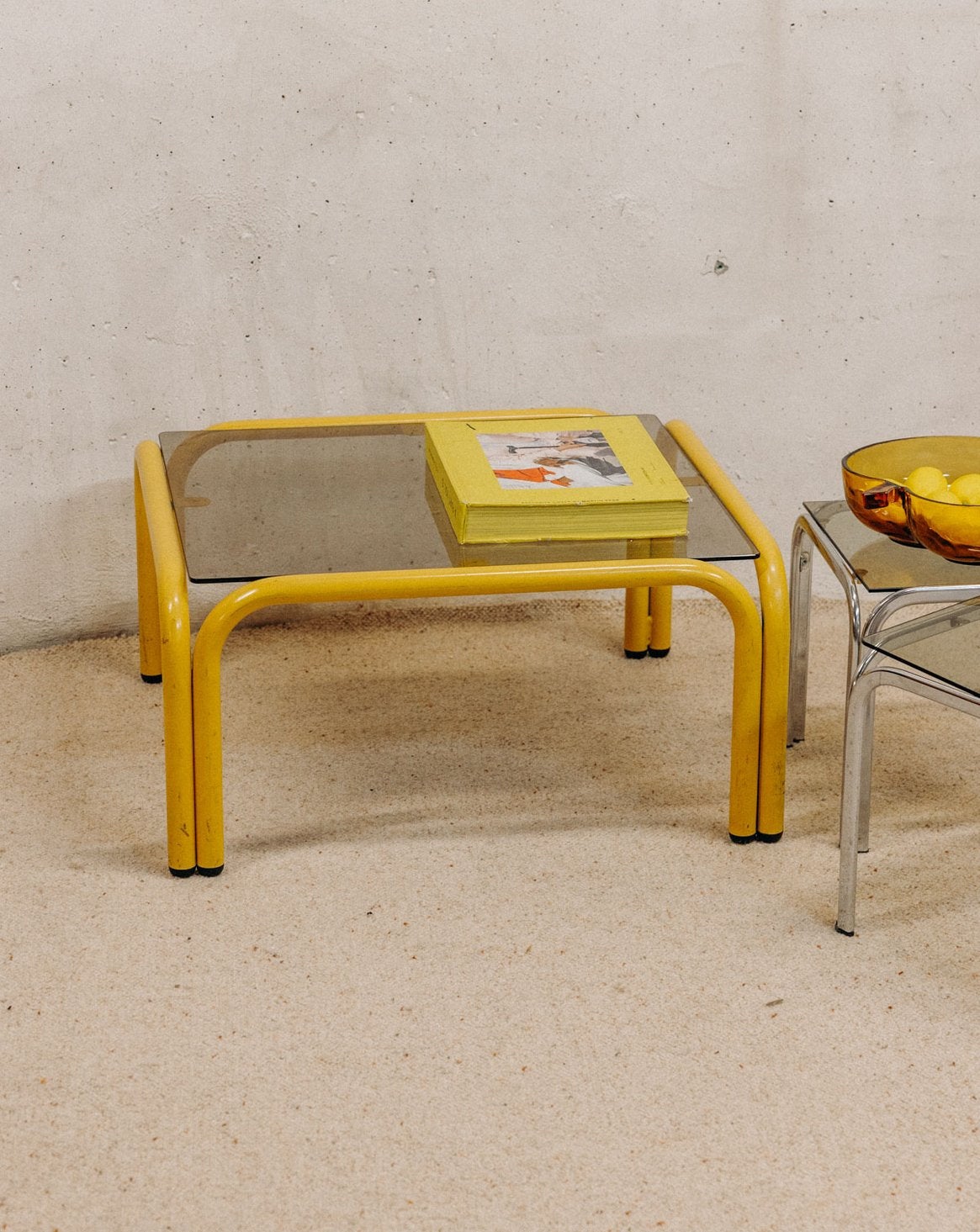 Table basse en métal jaune Donna N°552 - Bon état | Leroy Merlin