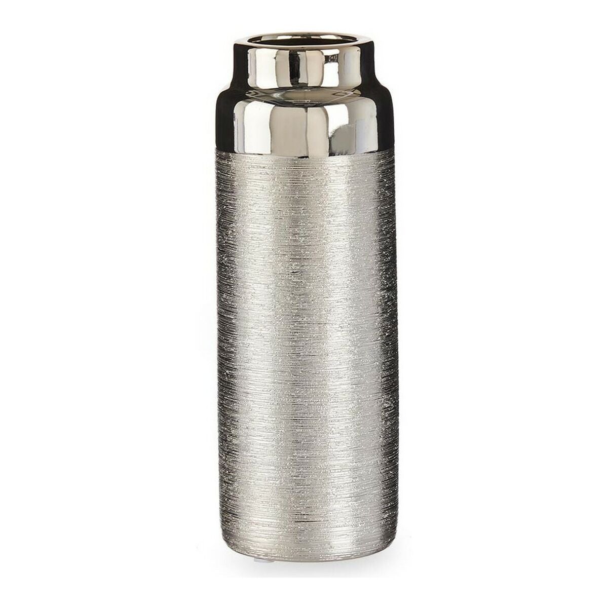 Vase Rayures Cylindrique Céramique Doré (10 x 30 x 10 cm) | Leroy Merlin