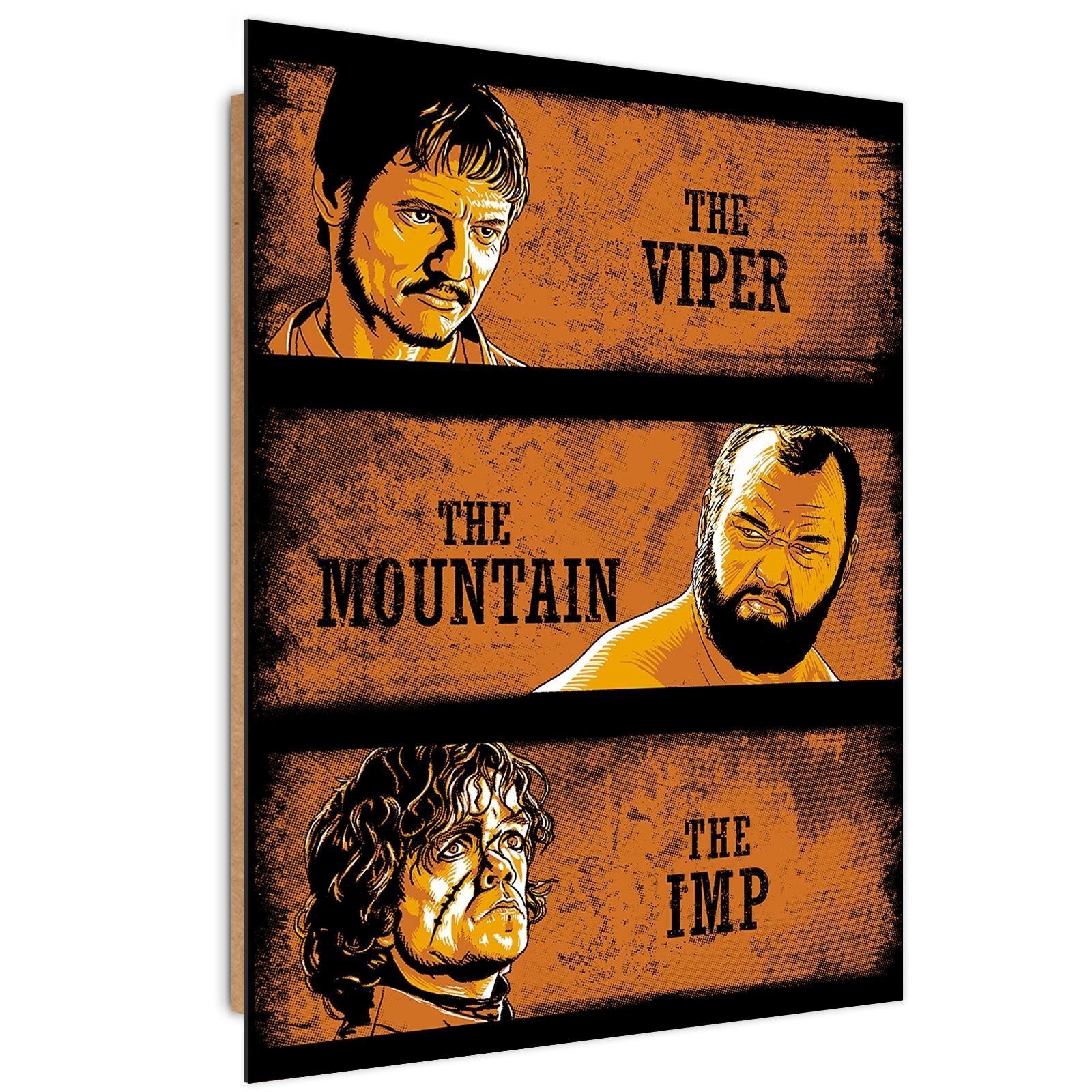 Tableau bois Game of Thrones dans le style western - 40 x 60 cm | Leroy ...