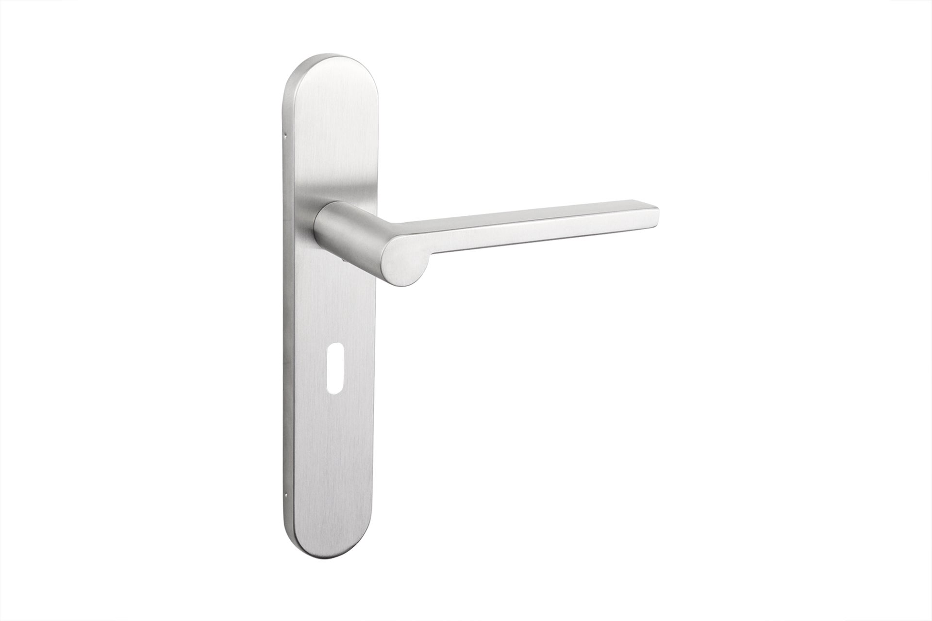 Wovar Lavuzo poignée de porte Caserta en acier inoxydable avec bouclier ...