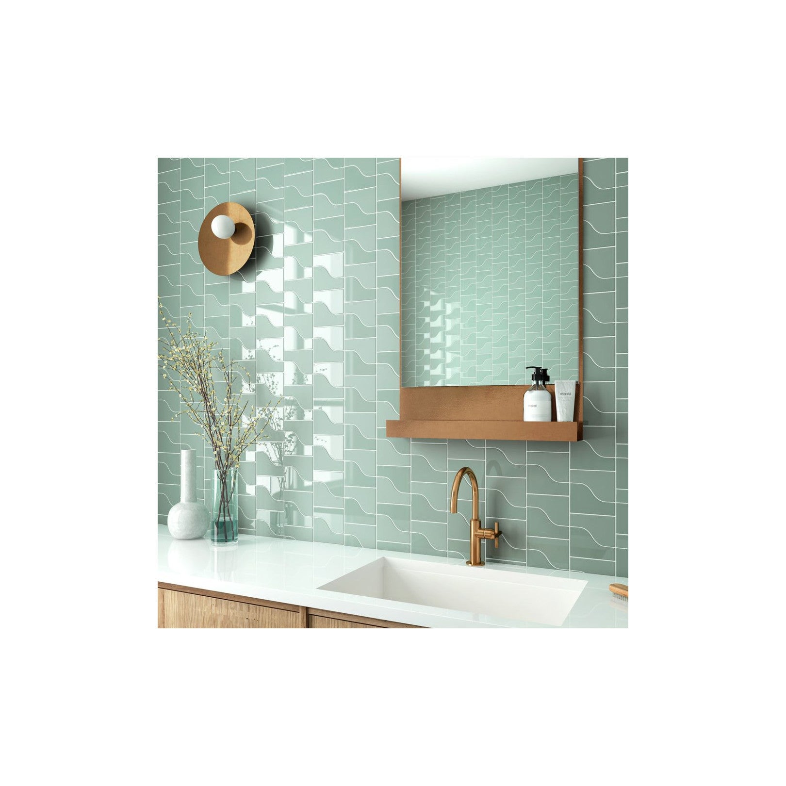 Cornière Carrelage mural faïence effet graphique REVERS 12x8,3cm Jolly ...