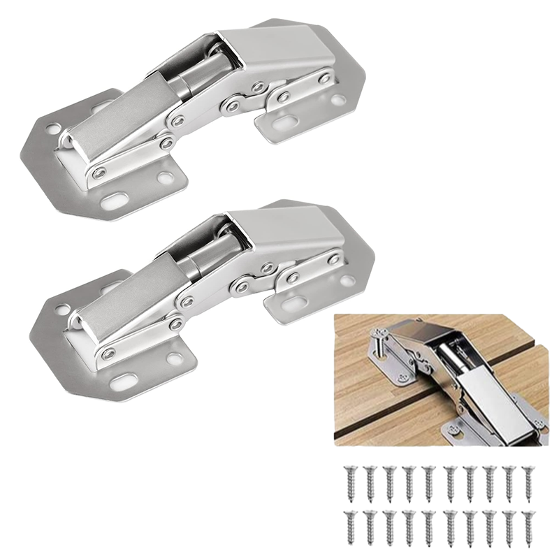 Charnière invisible, charnière encastrée, 3" 90°, avec vis, pour portes ...