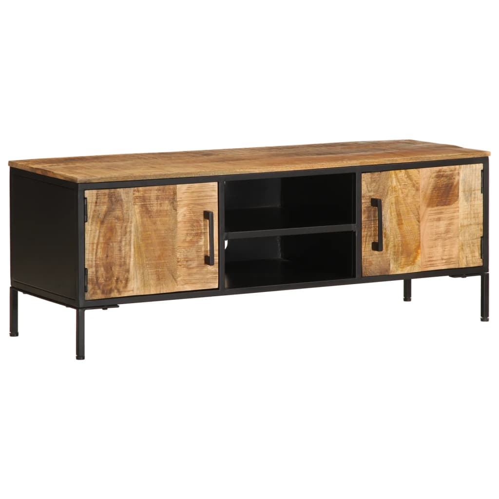 Meuble TV，Banc TV Moderne，Meuble de Rangement 110x35x40 cm bois massif ...