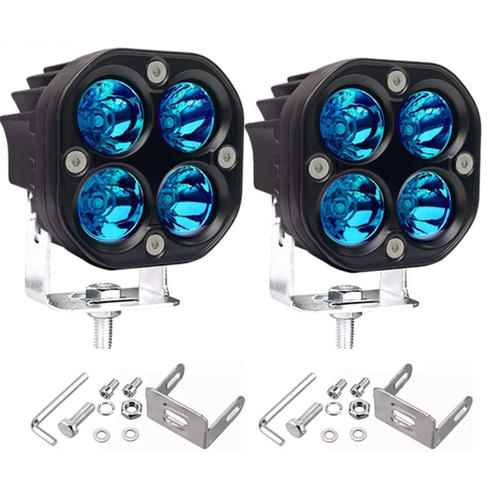 3" LED Spotlight Running Lights 40W Étanche Carré Phare Antibrouillards ...