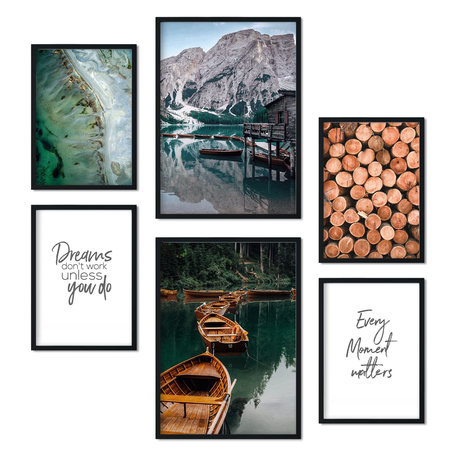 - 6 Affiches Décoratives Avec Des Photographies Pour S'accrocher Au Mur ...