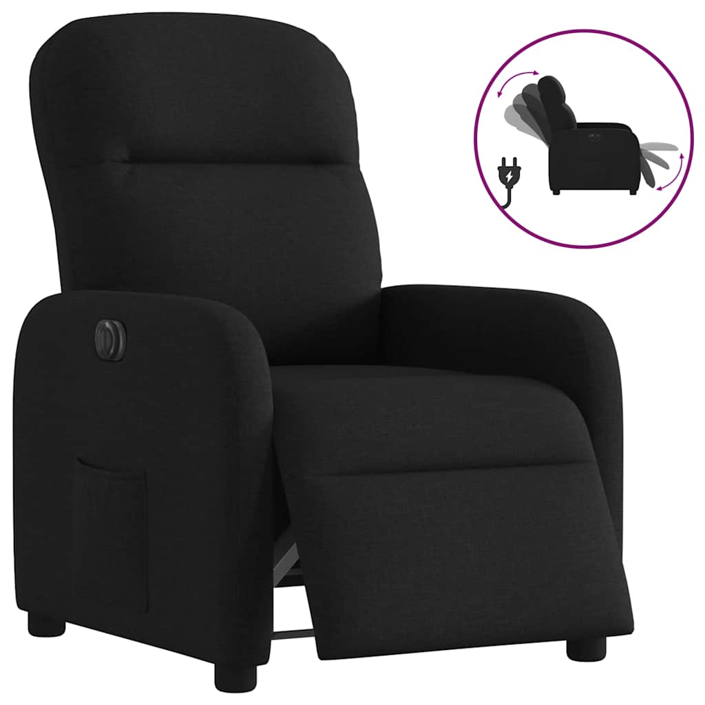 Maison Exclusive Fauteuil Inclinable électrique Noir Tissu Leroy Merlin