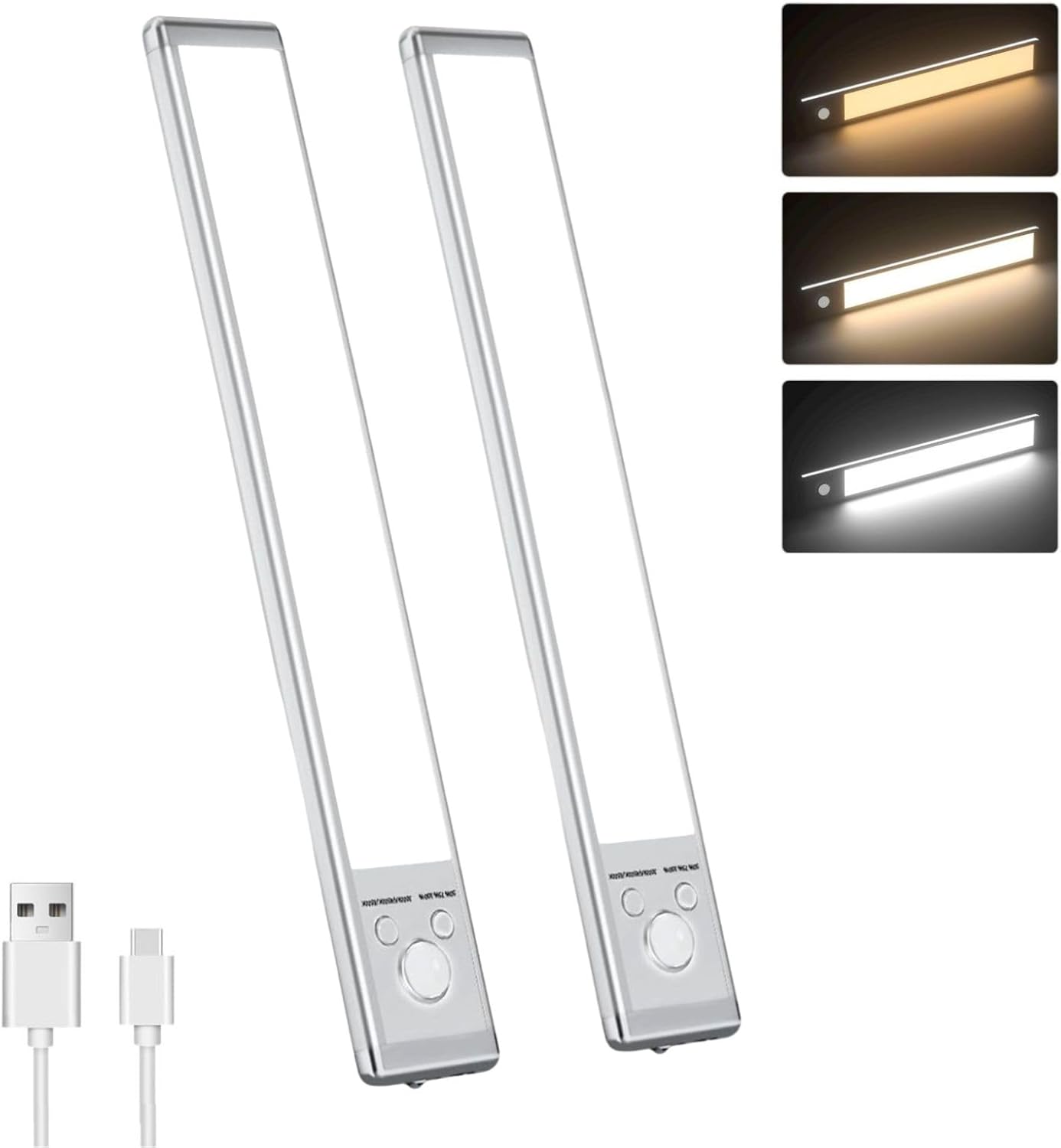 Éclairage Sous-Meuble Magnétique Rechargeable - Détecteur de Mouvement ...