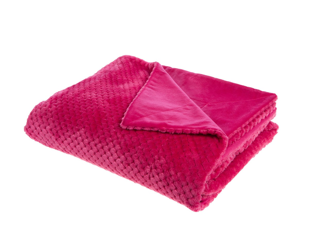 Plaid rose fushia au meilleur prix