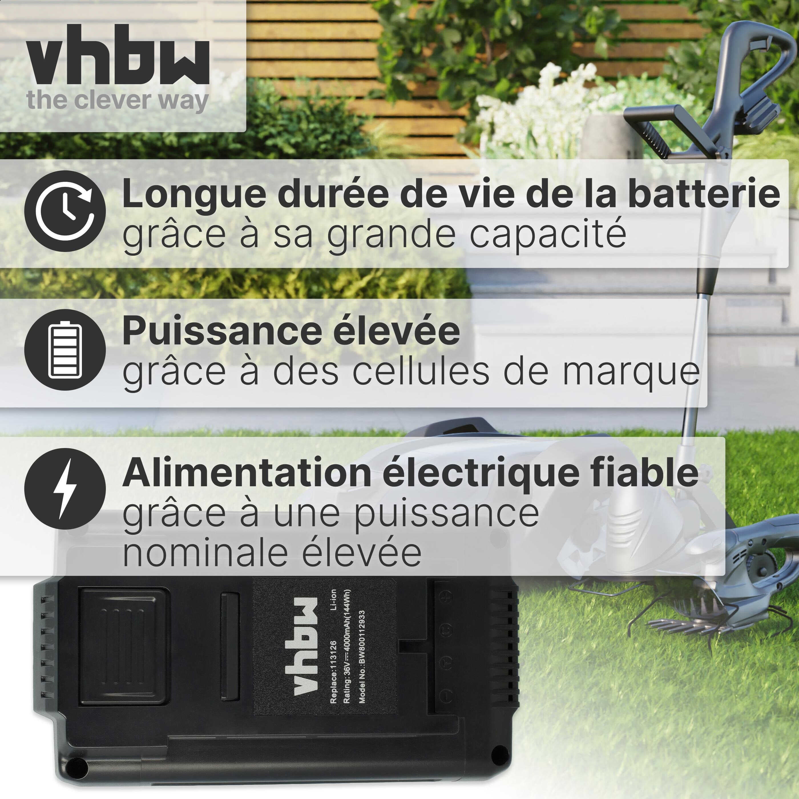 Vhbw Batería compatible con AL-KO Easy Flex 34.8 Li Lawnmower, CSA 2020 ...