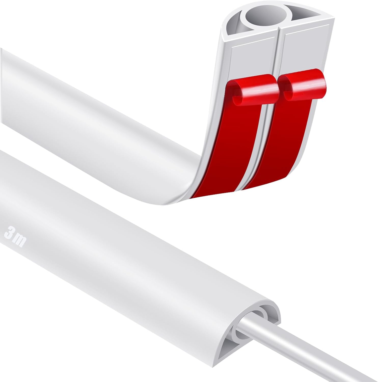 Passe Cable Sol Cache Fil Électrique Sol Auto-Adhésif 3M x 20mm Petit ...