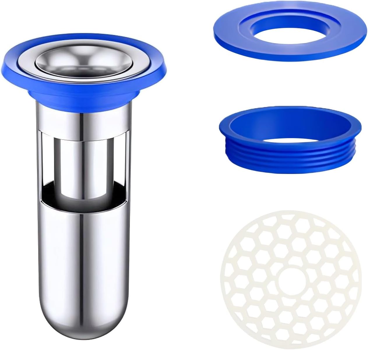 Siphon de douche anti-odeur 53x105x32mm, clapet anti-retour, drainage ...