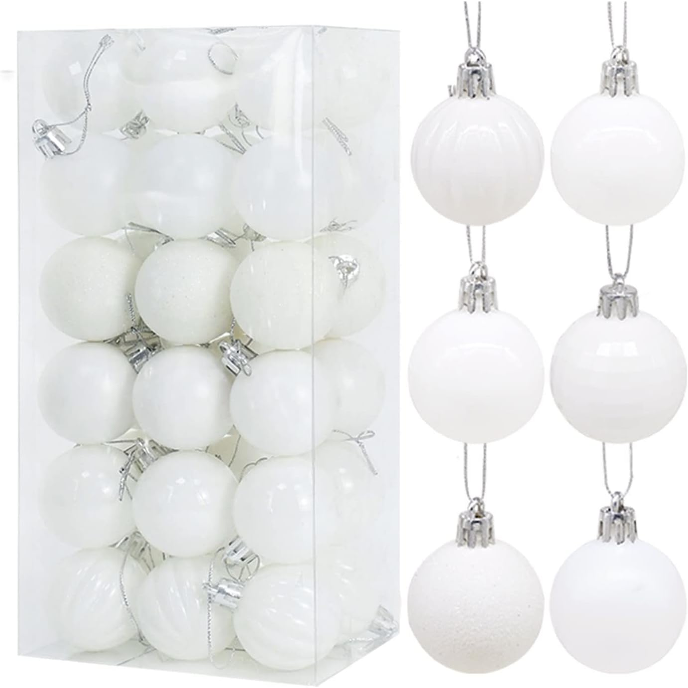 Juego de 36 adornos para árbol de Navidad, Juego de bolas navideñas ...