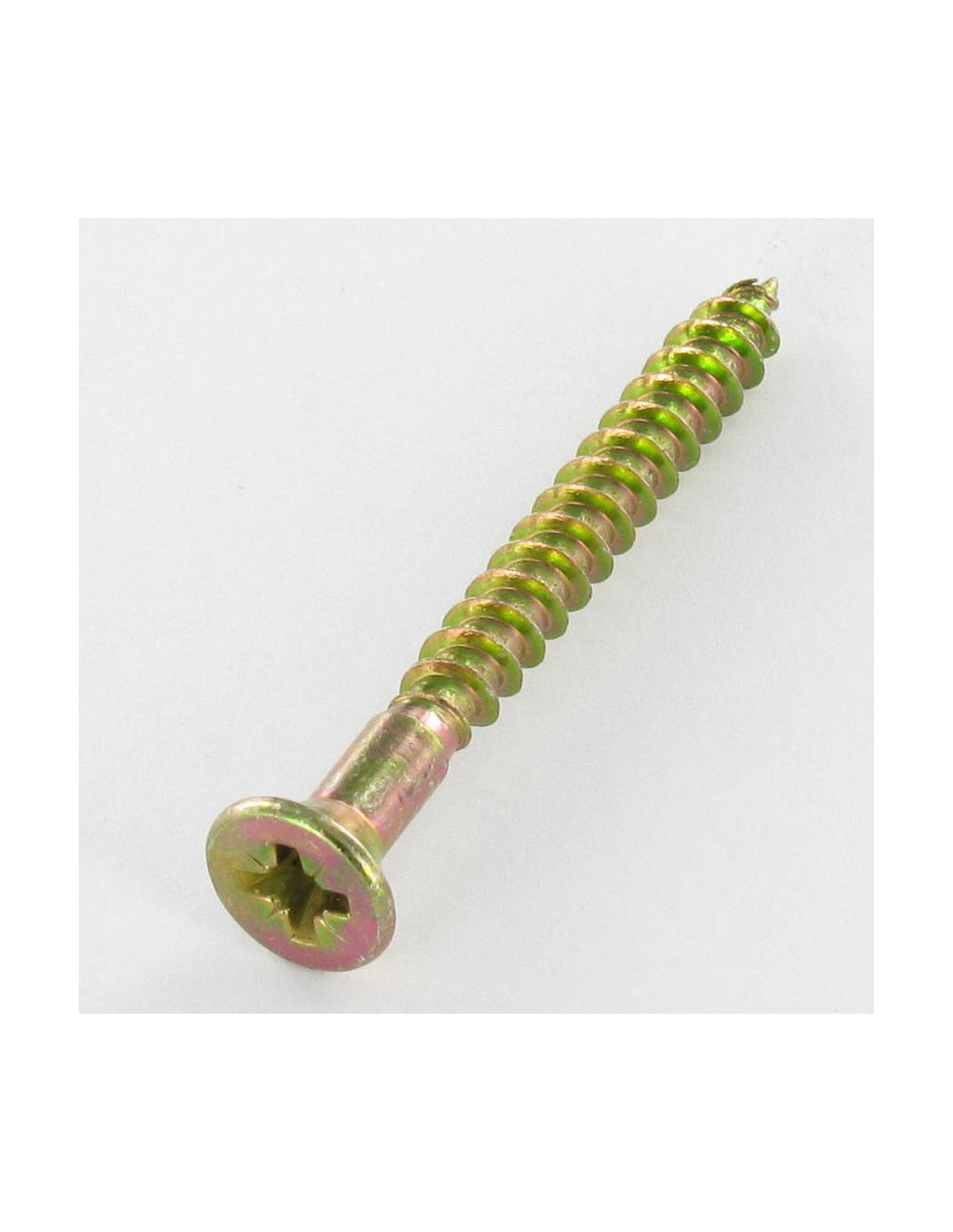 VBA Vis bois agglo Tête fraisée TF Pozi N°2 4.5X45 Percée Bichromaté-1 piece | Leroy Merlin