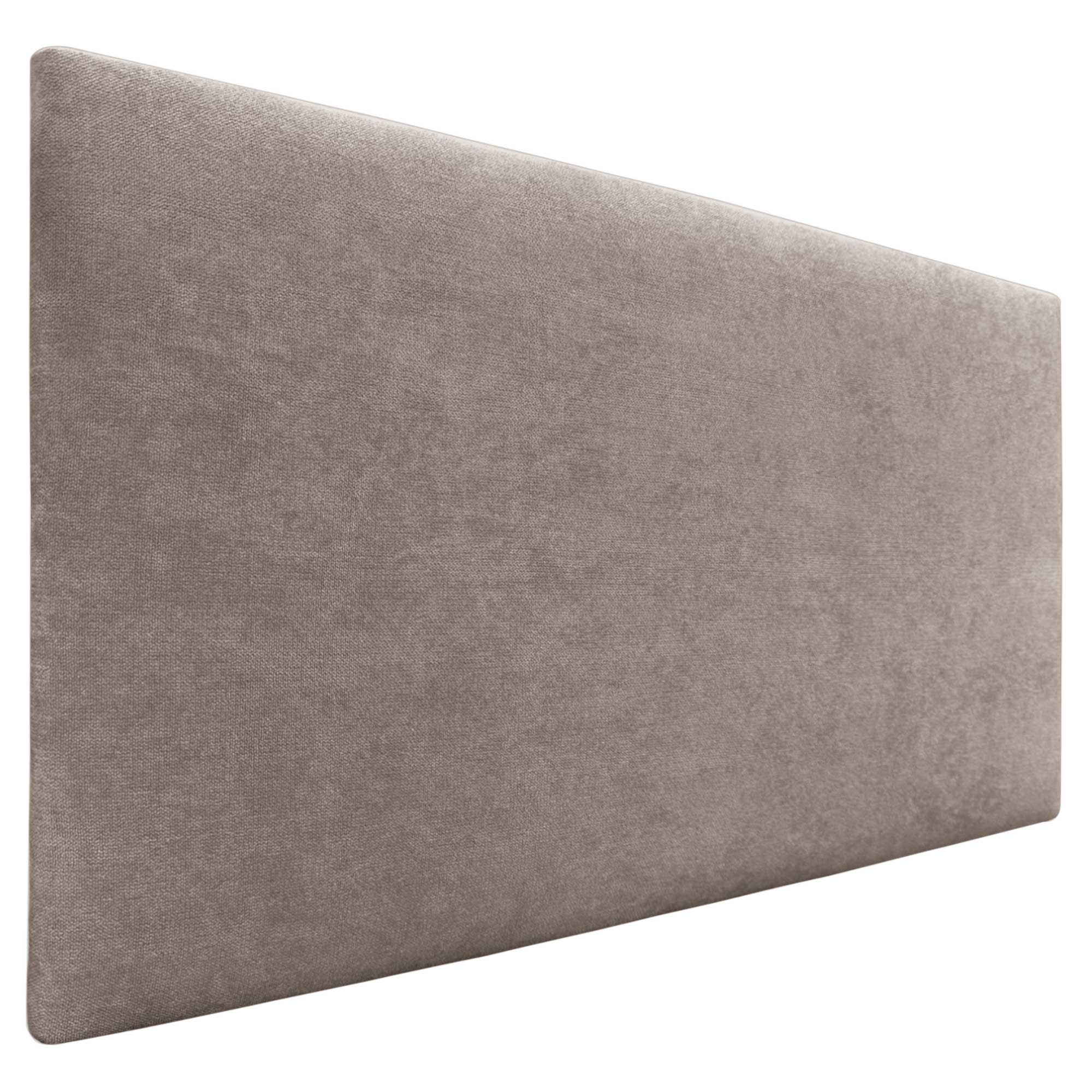 DHOME Cabecero de Tela AQUALINE Liso cabeceros Cabezal tapizado Cama Lujo (Tela Tierra, 110cm ...