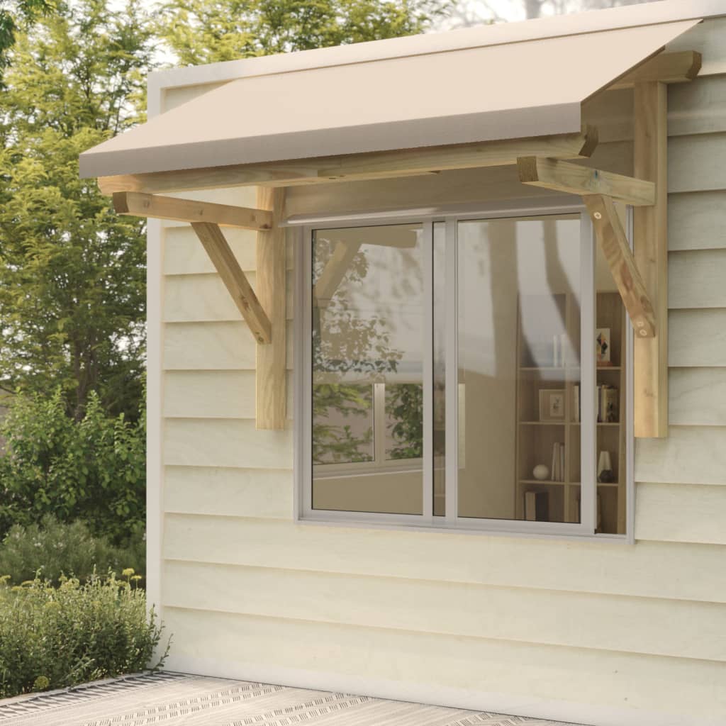 Marquesina para puerta 200x100x100 Madera maciza de pino | Leroy Merlin