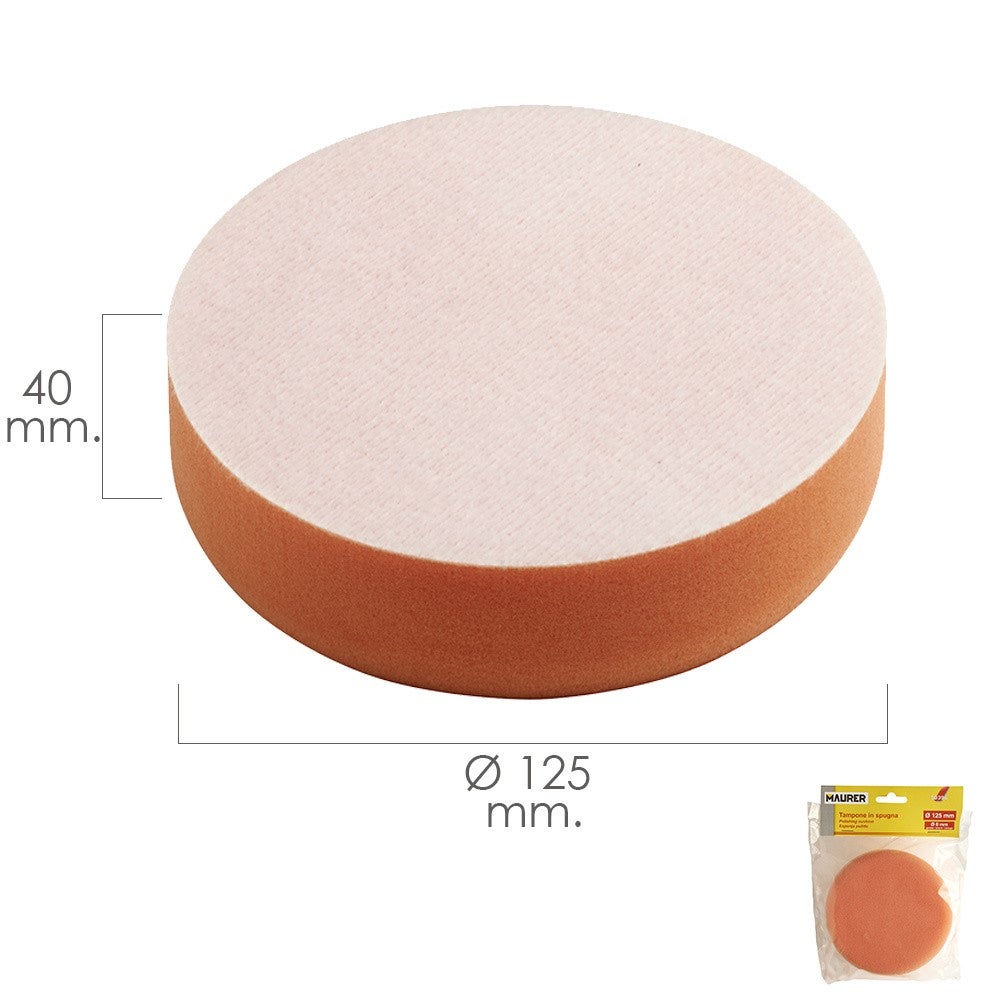 Disco Pulidor Esponja con Velcro Ø 125 mm. | Leroy Merlin