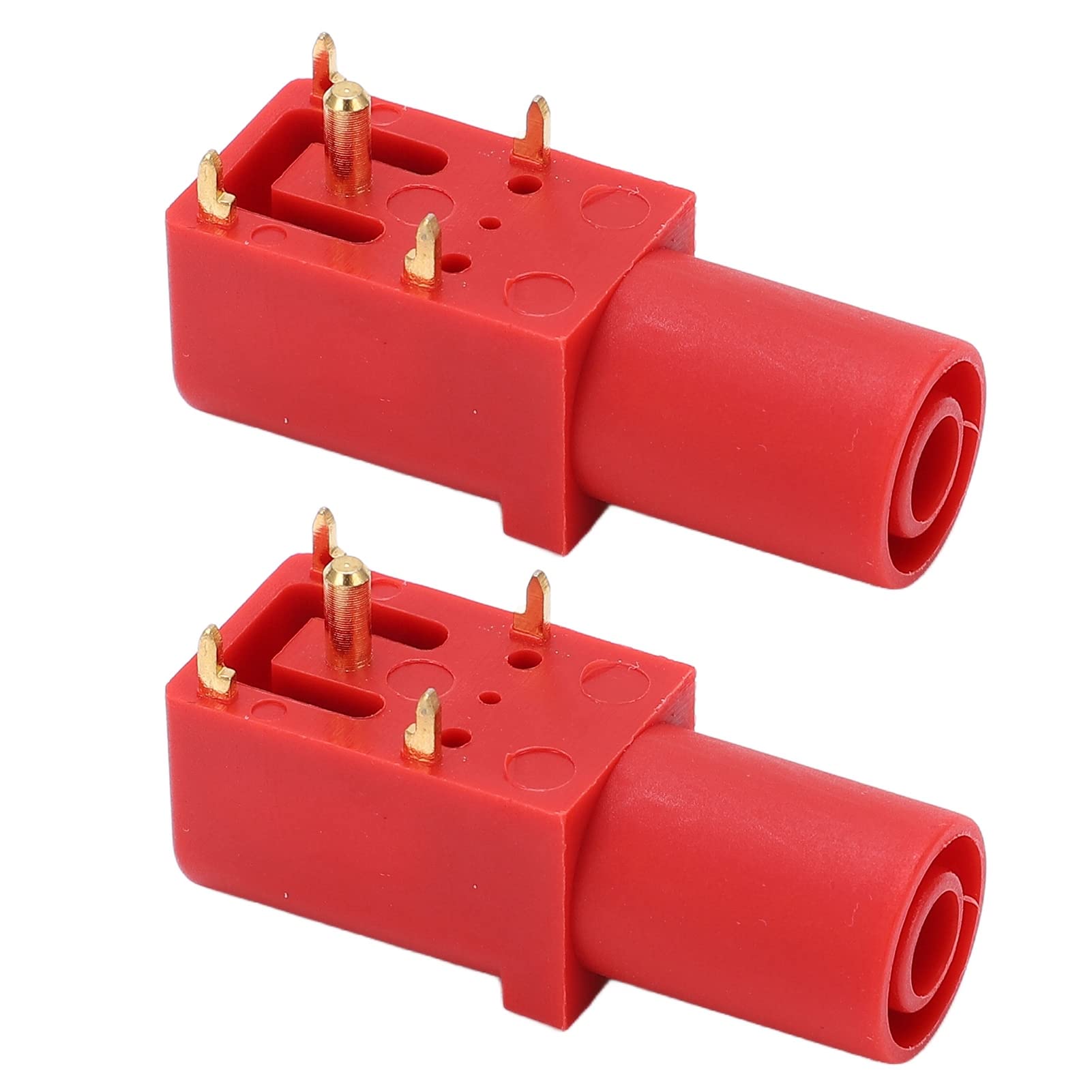 2 conectores de panel de PCB de 4 mm, tipo soldado, buena conductividad ...