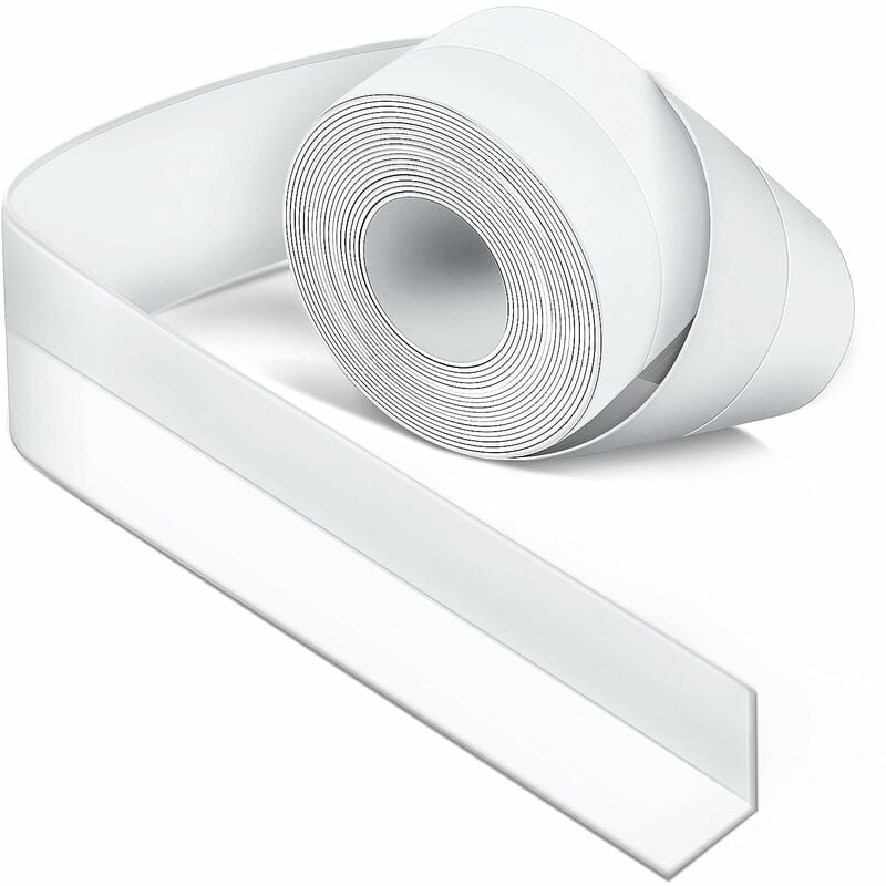 Bande d'étanchéité en silicone blanc pour salle de bain, bande d ...