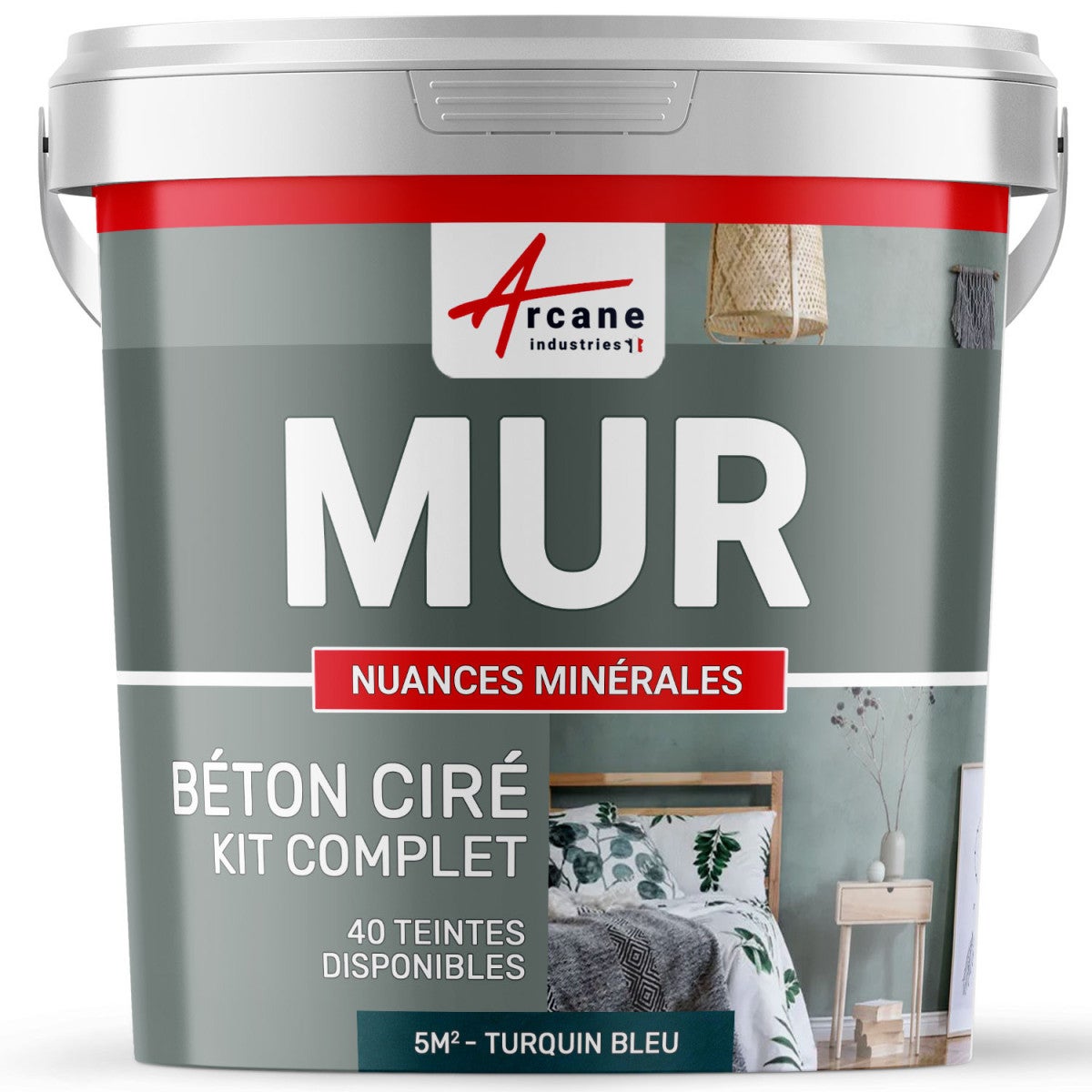 KIT DE MICROCEMENTO PARA PAREDES - 5 m² - Satinado Titanio Gris Claro ...