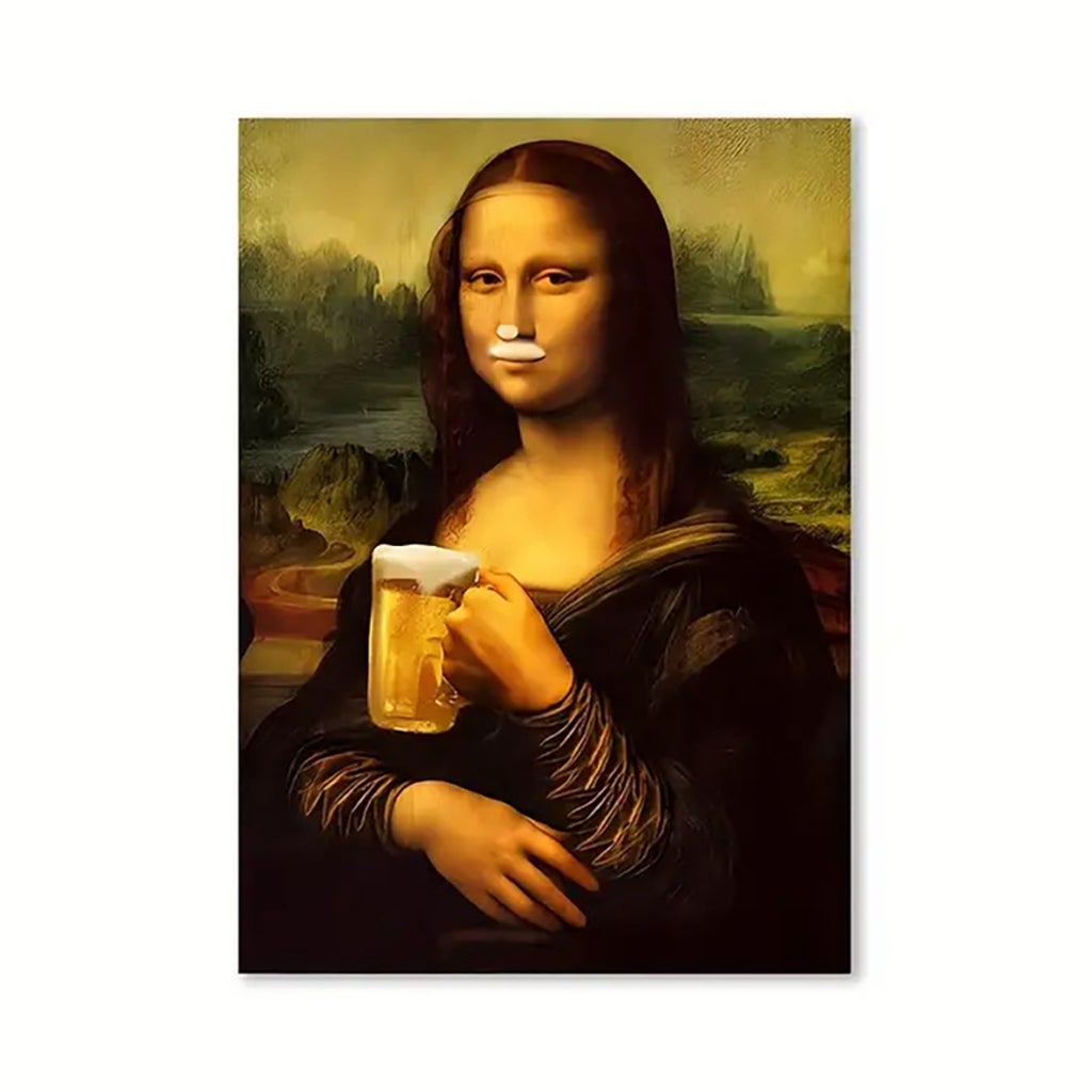 High quality canvas printed on high quality beer mona 40x60cm - wall ...