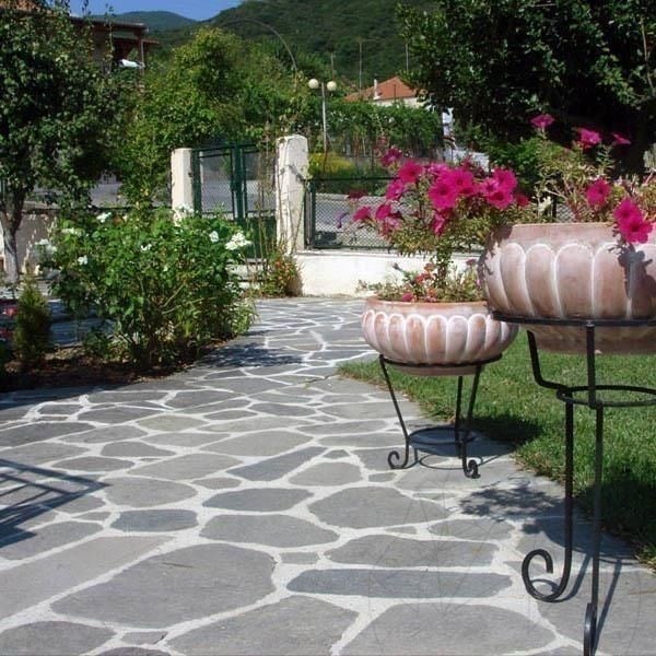 Pierre sol morceaux Opus Incertum Quartzite Gris 20-30mm/m² - Palette ...