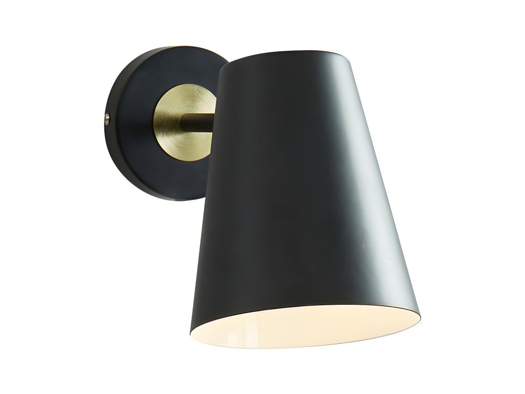 Applique murale style vintage - Fer - H. 33 cm - Noir - TREVIS | Leroy ...