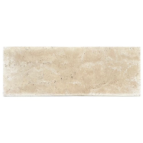 Marche travertin Light Mix vieillie Bord 1/2 rond - 33 x 100 x 3 cm ...