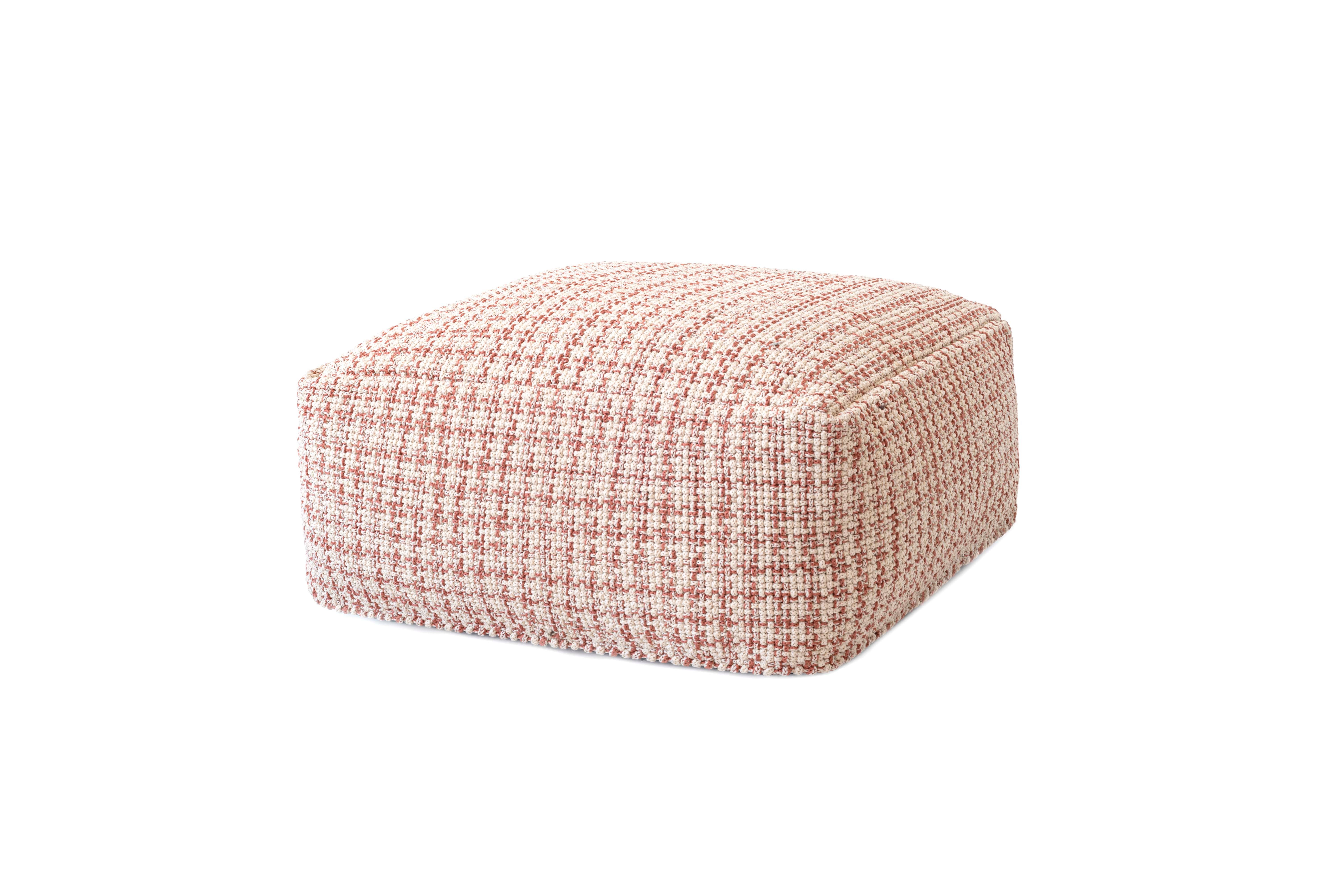 PUFF CROW'S FEET ORANGE 60X60X25CM | Leroy Merlin