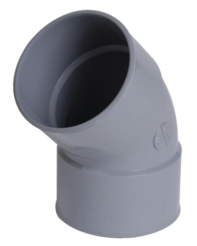 Coude PVC Vidange 45° Femelle Femelle ∅110 | Bricoman