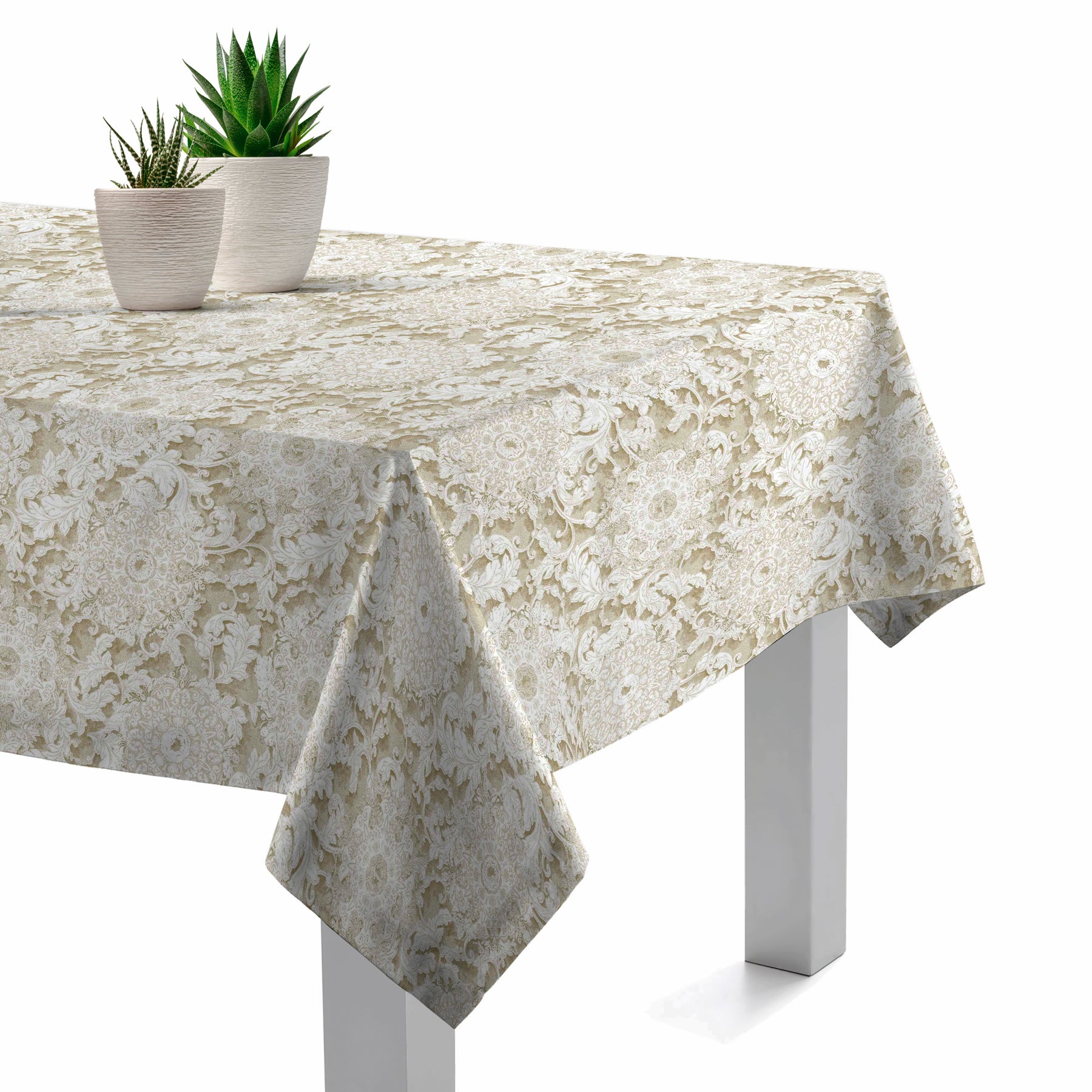 Mantel Resinado Antimanchas Paduana Bohemia Beige 140x250 | Leroy Merlin