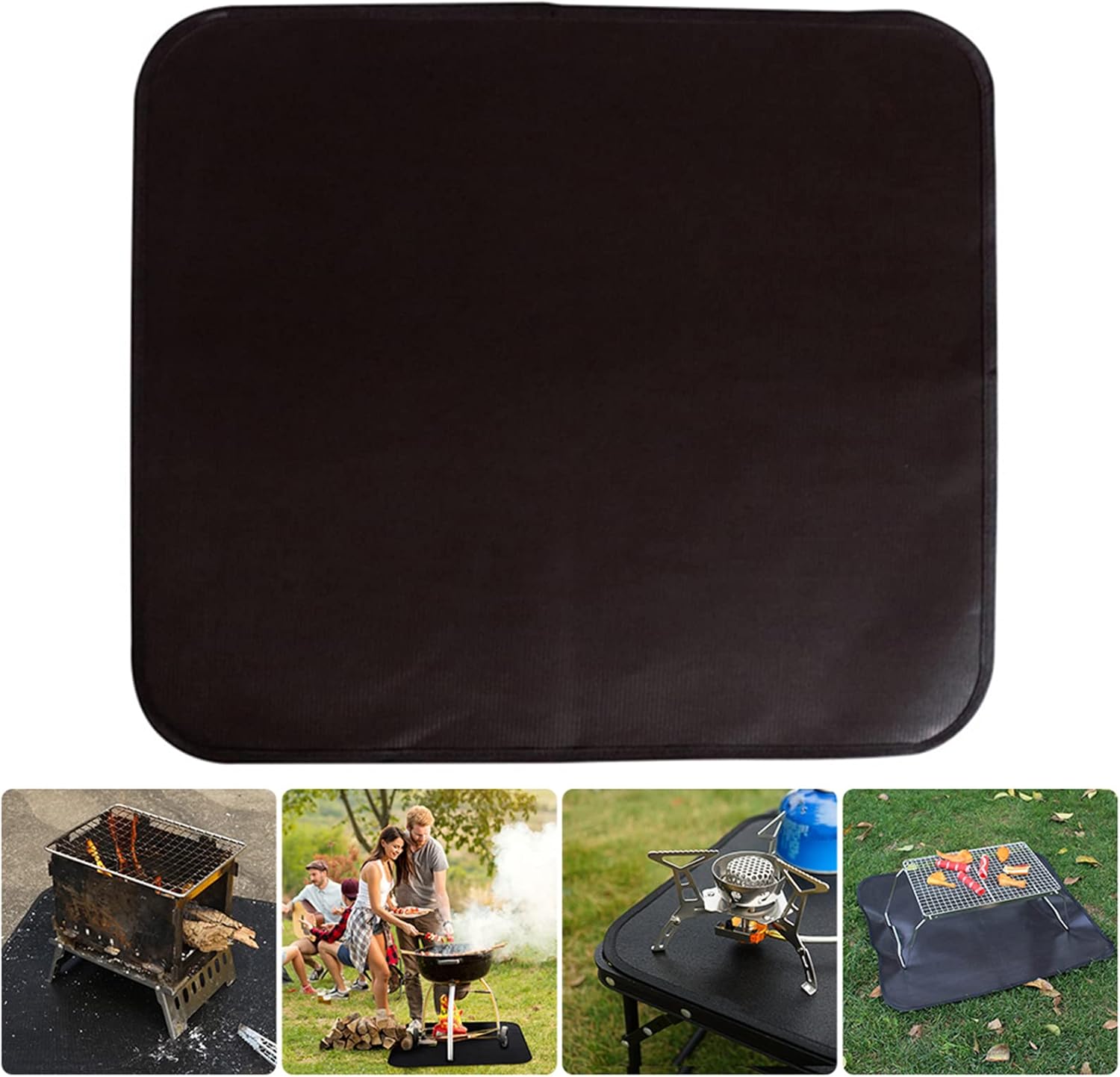 60*52cm Tapis de Protection de Sol Tapis Cheminée, Tapis De Gril de ...