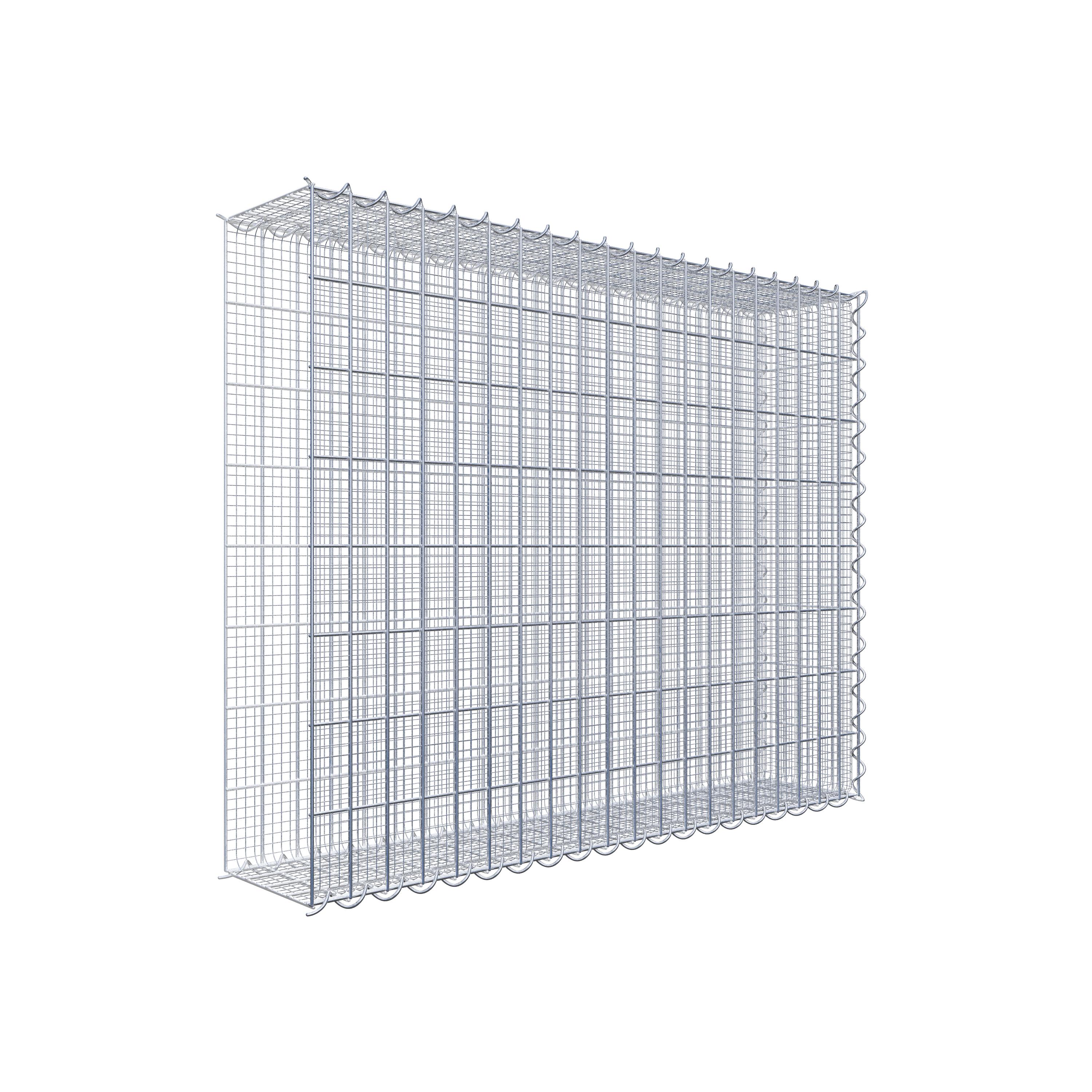 Gabion en pierre concassée 100 cm x 80 cm x 20 cm (L x H x P), maille 5 ...