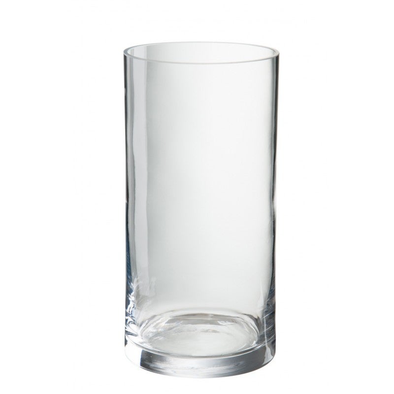 Vase cylindrique en verre transparent 13x13x26 cm | Leroy Merlin